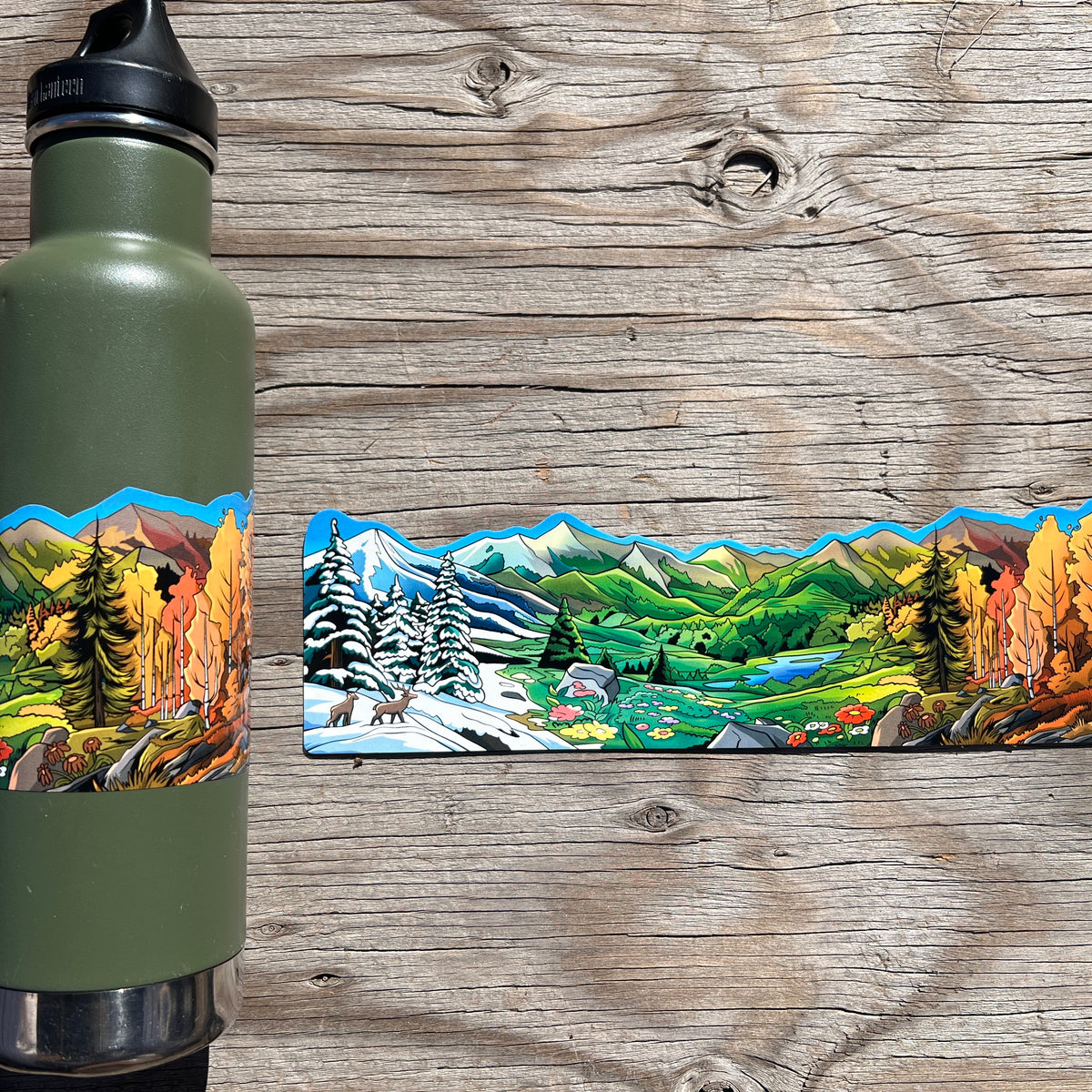 4 Seasons Nature Sticker Wrap – Sticker Art