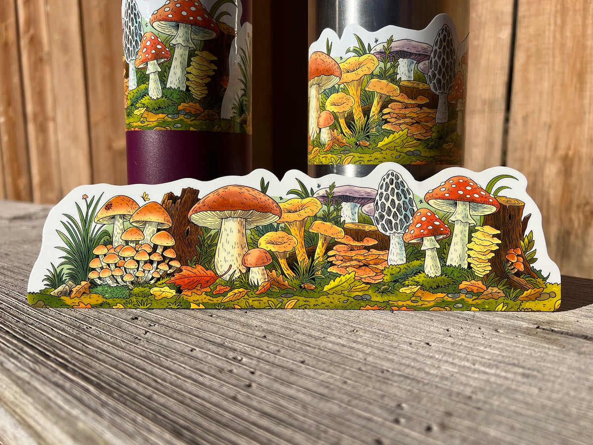 Mushroom Wrap Sticker – Sticker Art