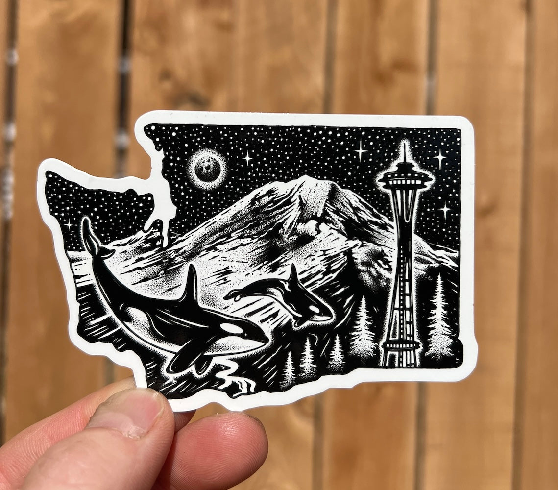 Washington State Sticker – Sticker Art
